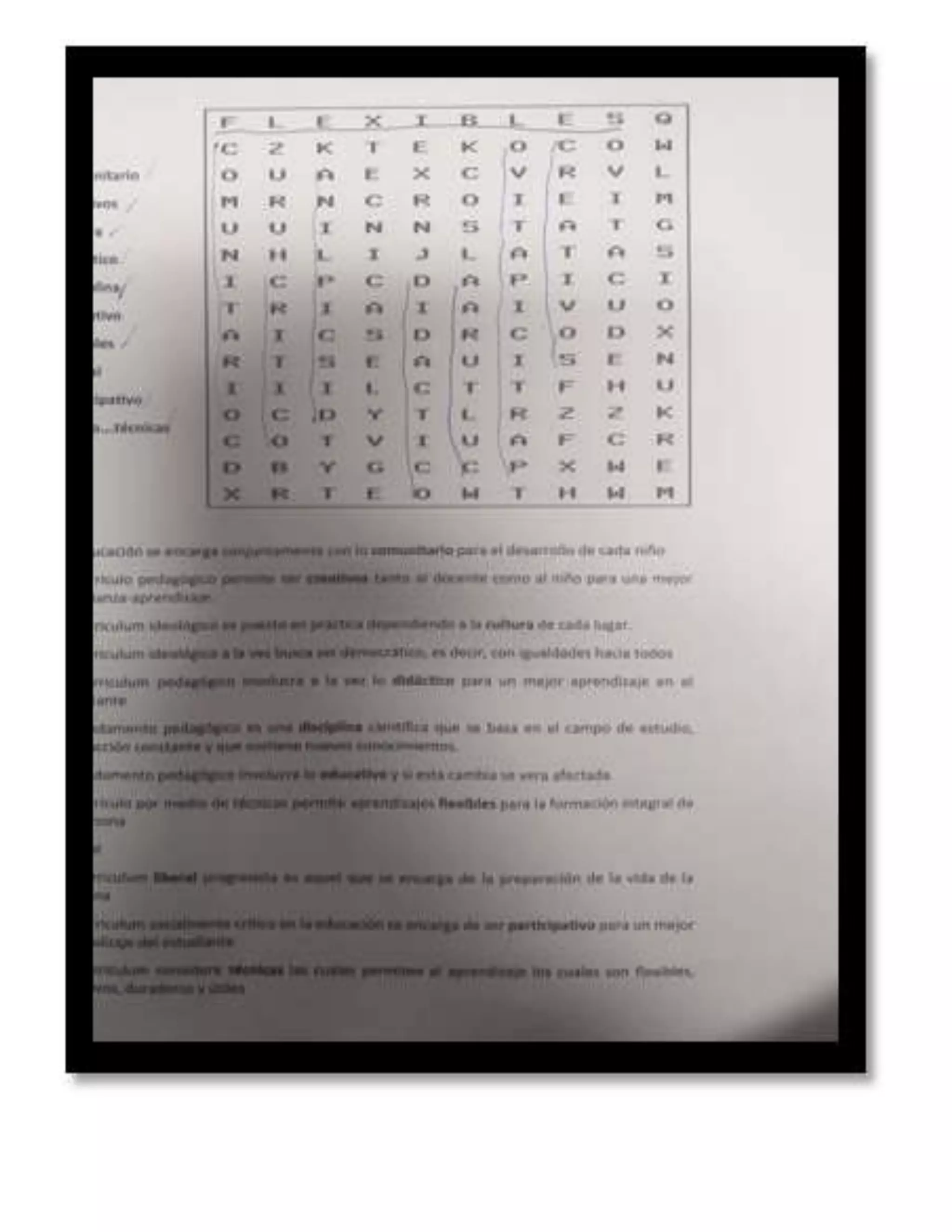 Mapa conceptual y Sopa de letras | PDF