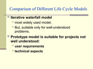 Software life cycle models related with system development pptx | PPTX