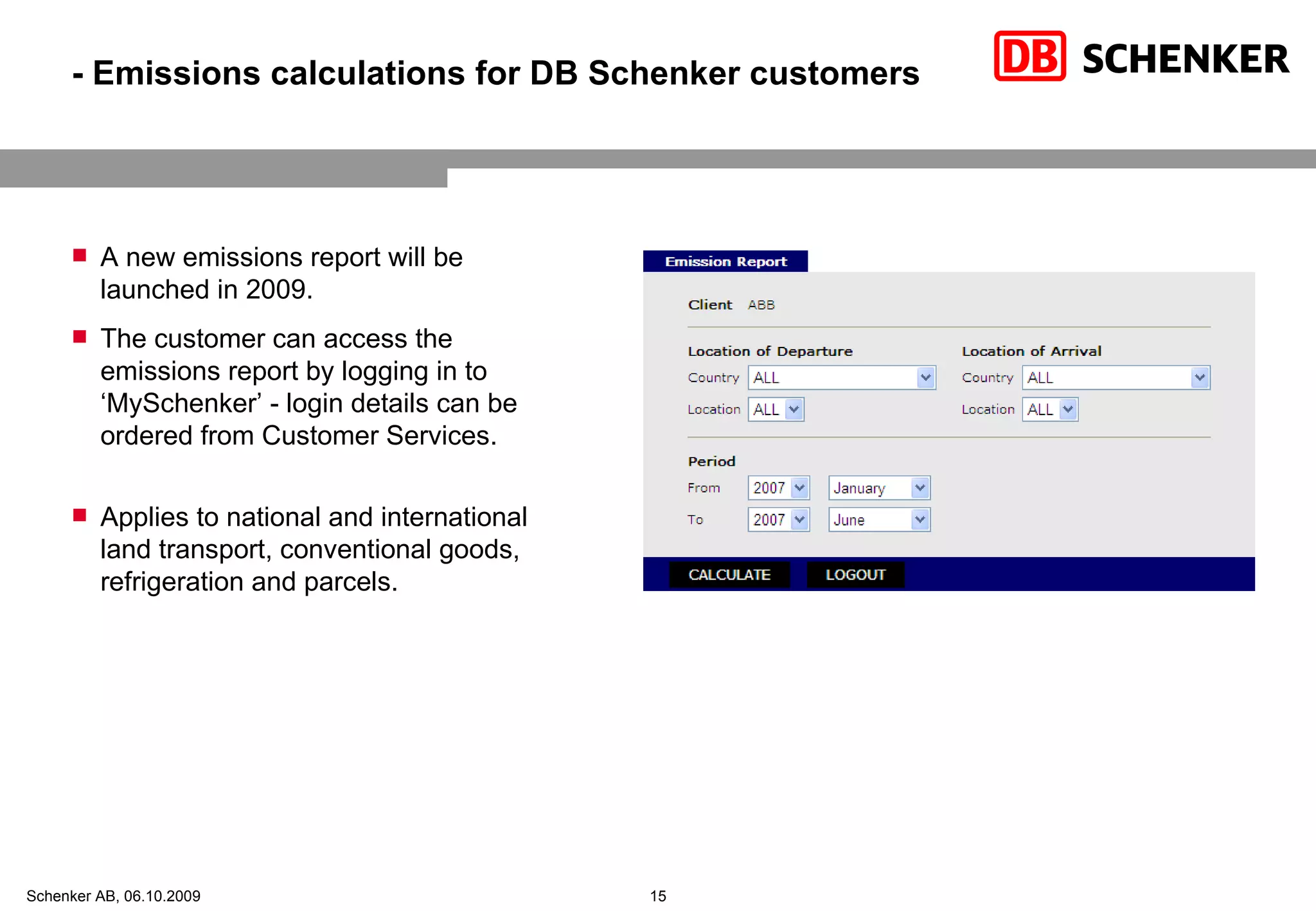 DB Schenker´s environmental work | PPT