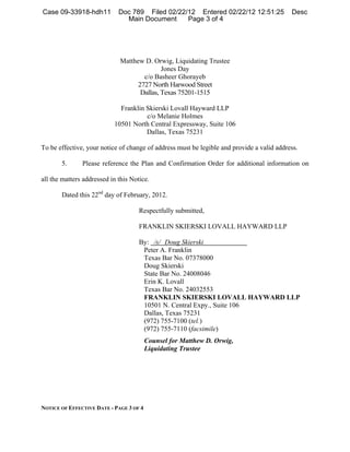 Doc789 effective date notice | PDF