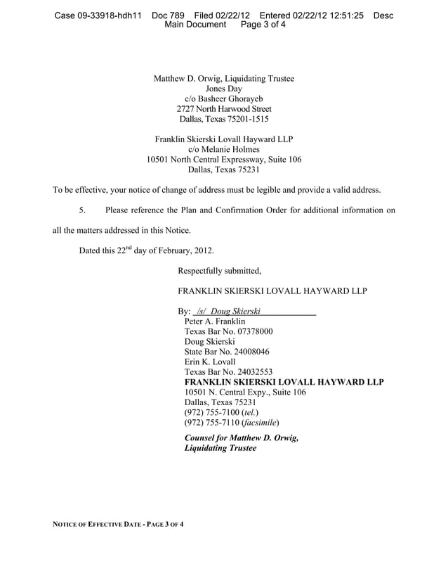 Doc789 effective date notice | PDF