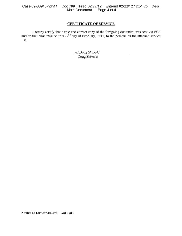 Doc789 effective date notice | PDF