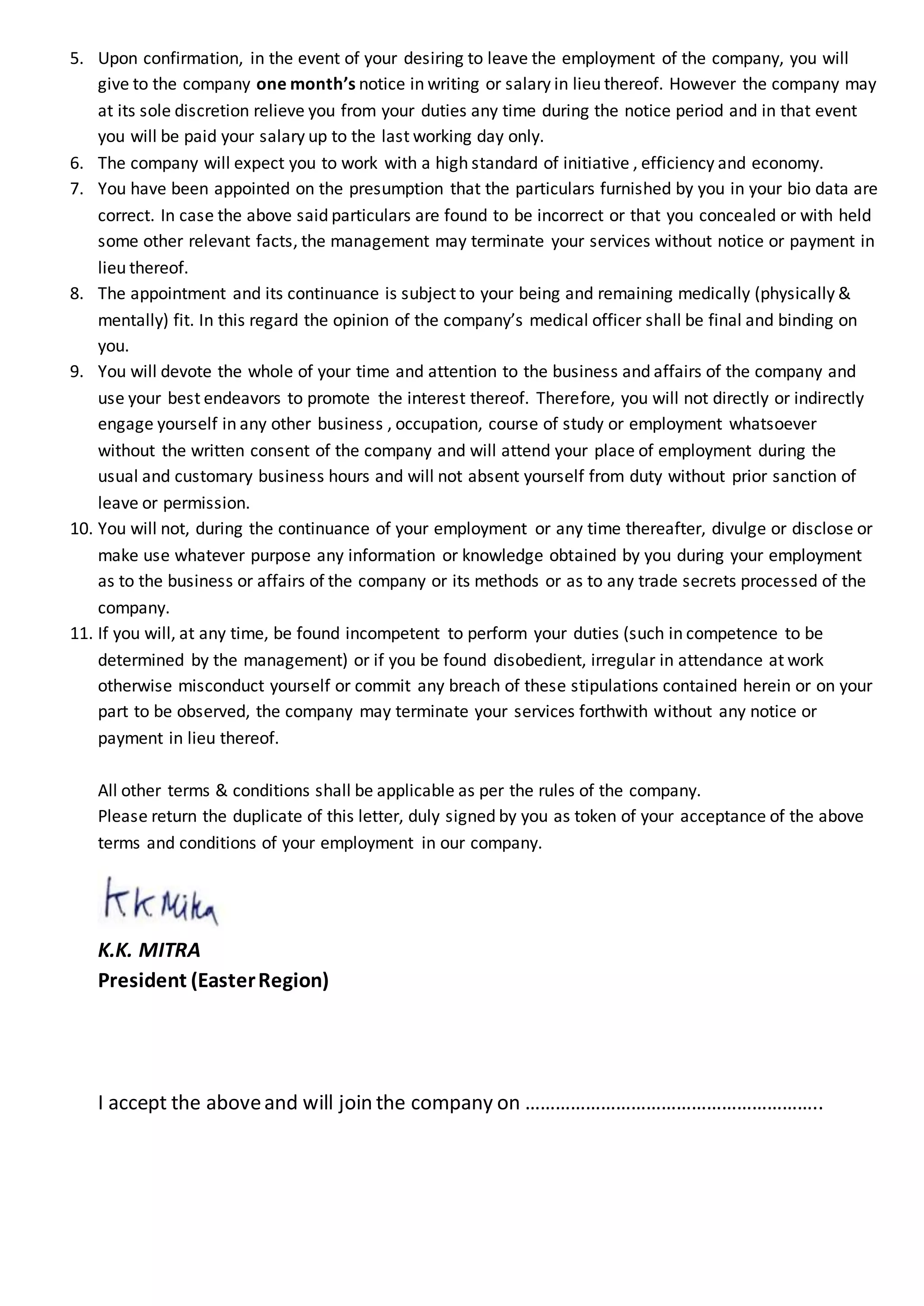 LLYOD INSULATION OFFER LETTER | PDF