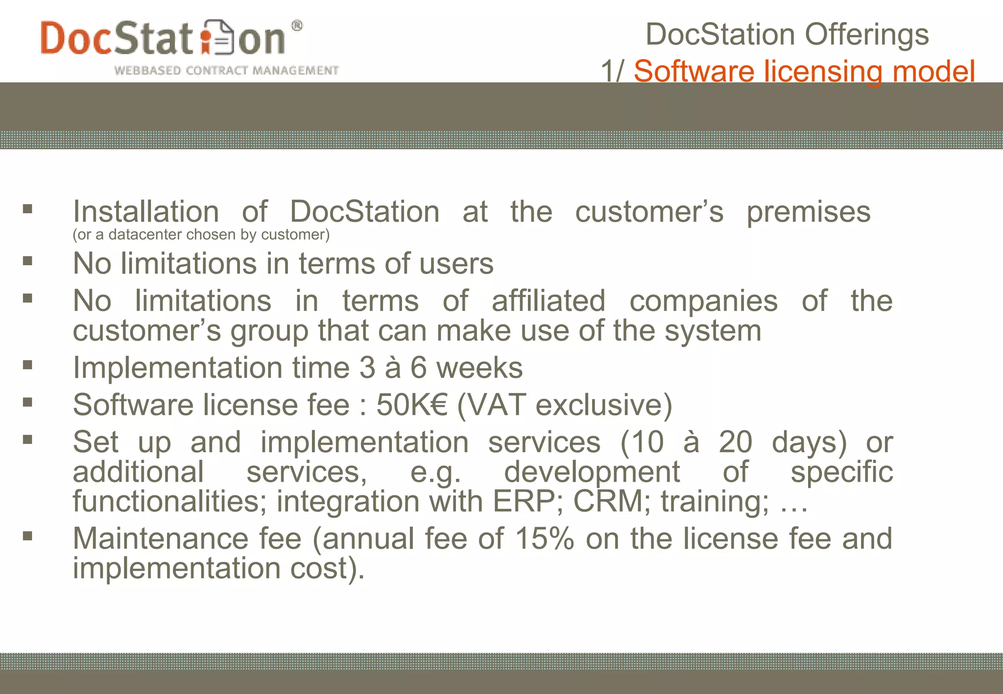 DocStation contractmanagement | PPT