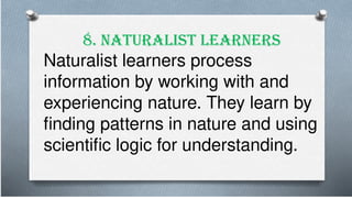 Learning styles and teaching styles pptx | PPT