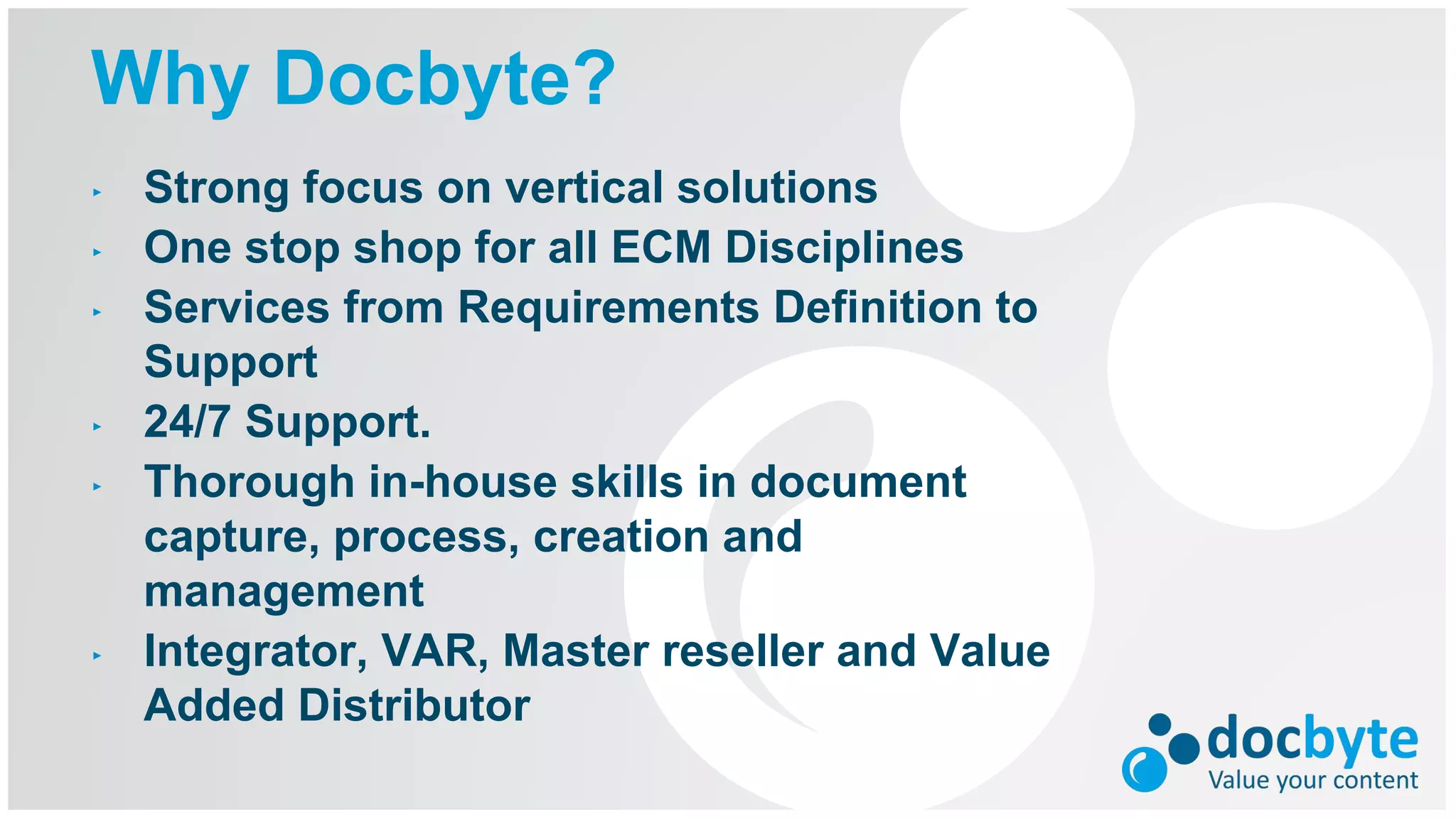 Docbyte Company Presentation | PPT