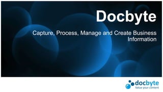 Docbyte Company Presentation | PPT
