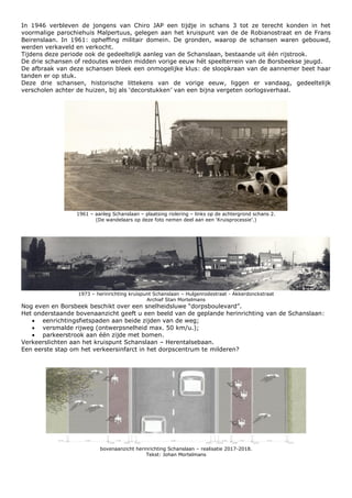 Doc c artikel 22 - even terugblikken - de schanslaan - van veldweg tot ...