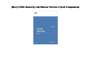 [Doc] CCNA Security Lab Manual Version 2 (Lab Companion)