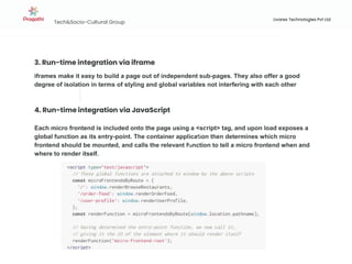 Micro-Frontend Architecture | PPTX