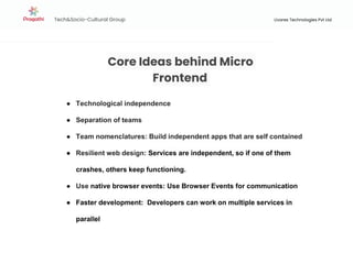 Micro-Frontend Architecture | PPTX
