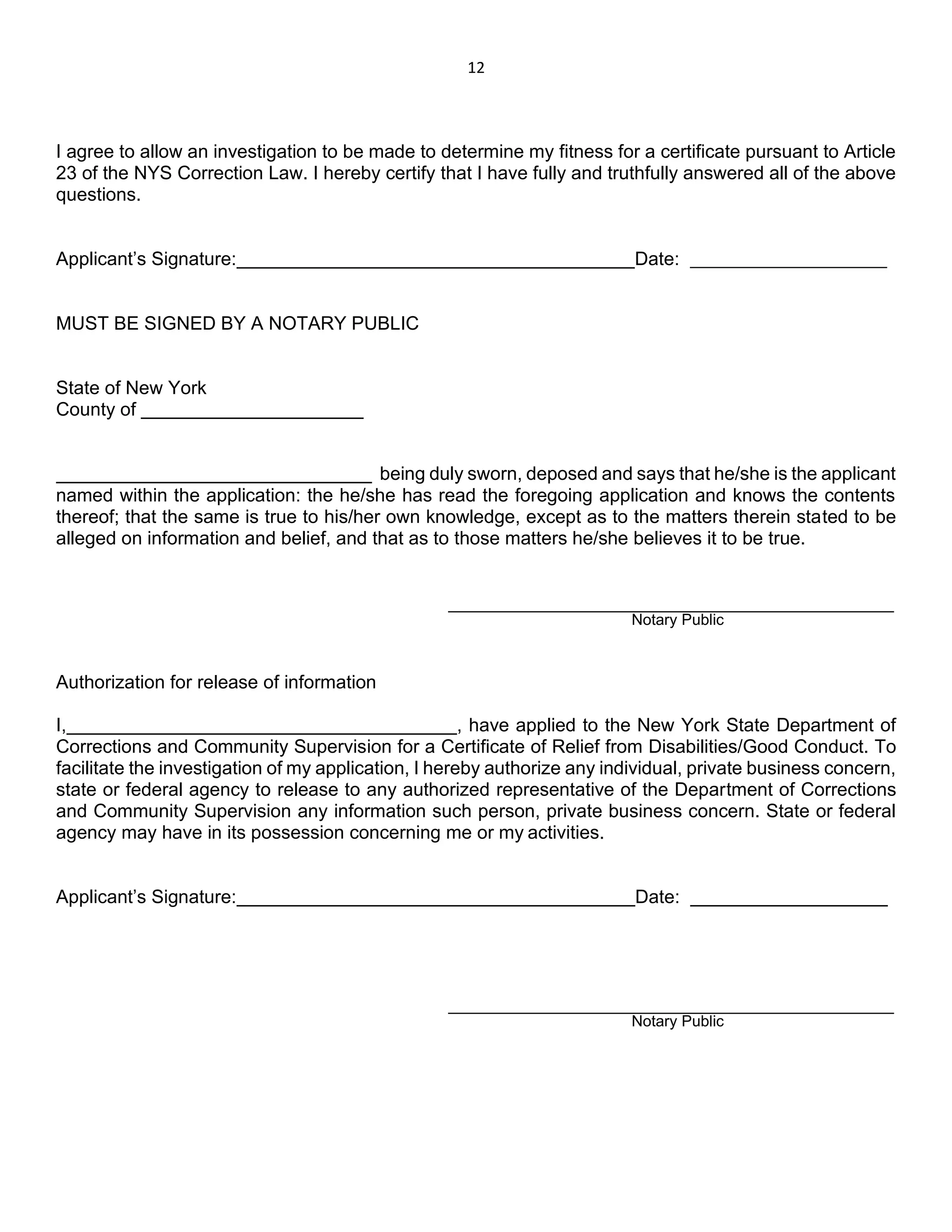 Certificate of Relief from Disabilities | PDF