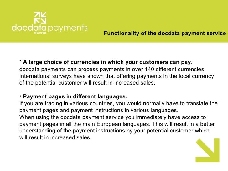 Docdata Payments Presentation For Linkedin