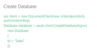 Azure DocumentDB | PPT