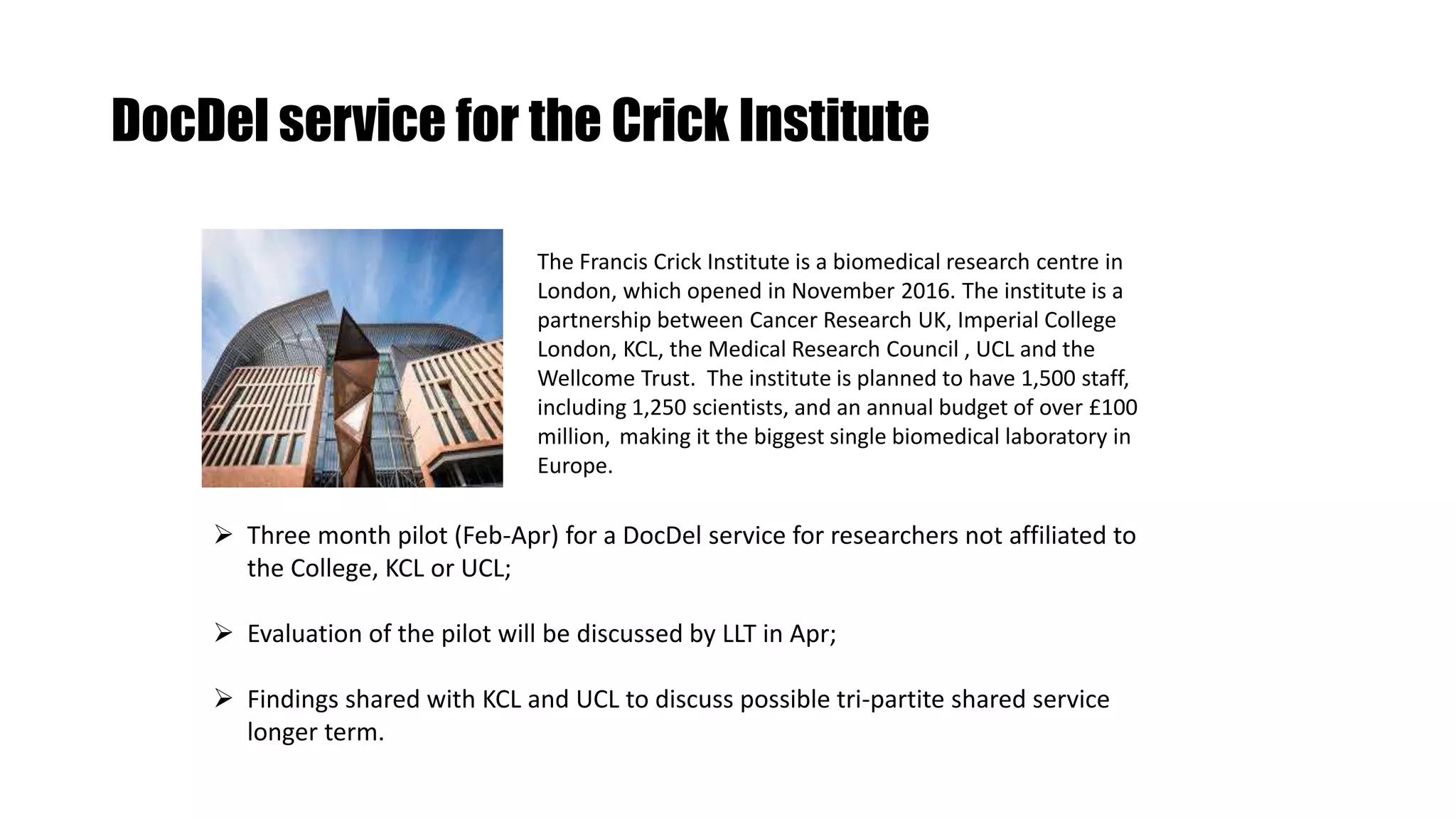 Document Delivery Service Enhancements at Imperial College London ...
