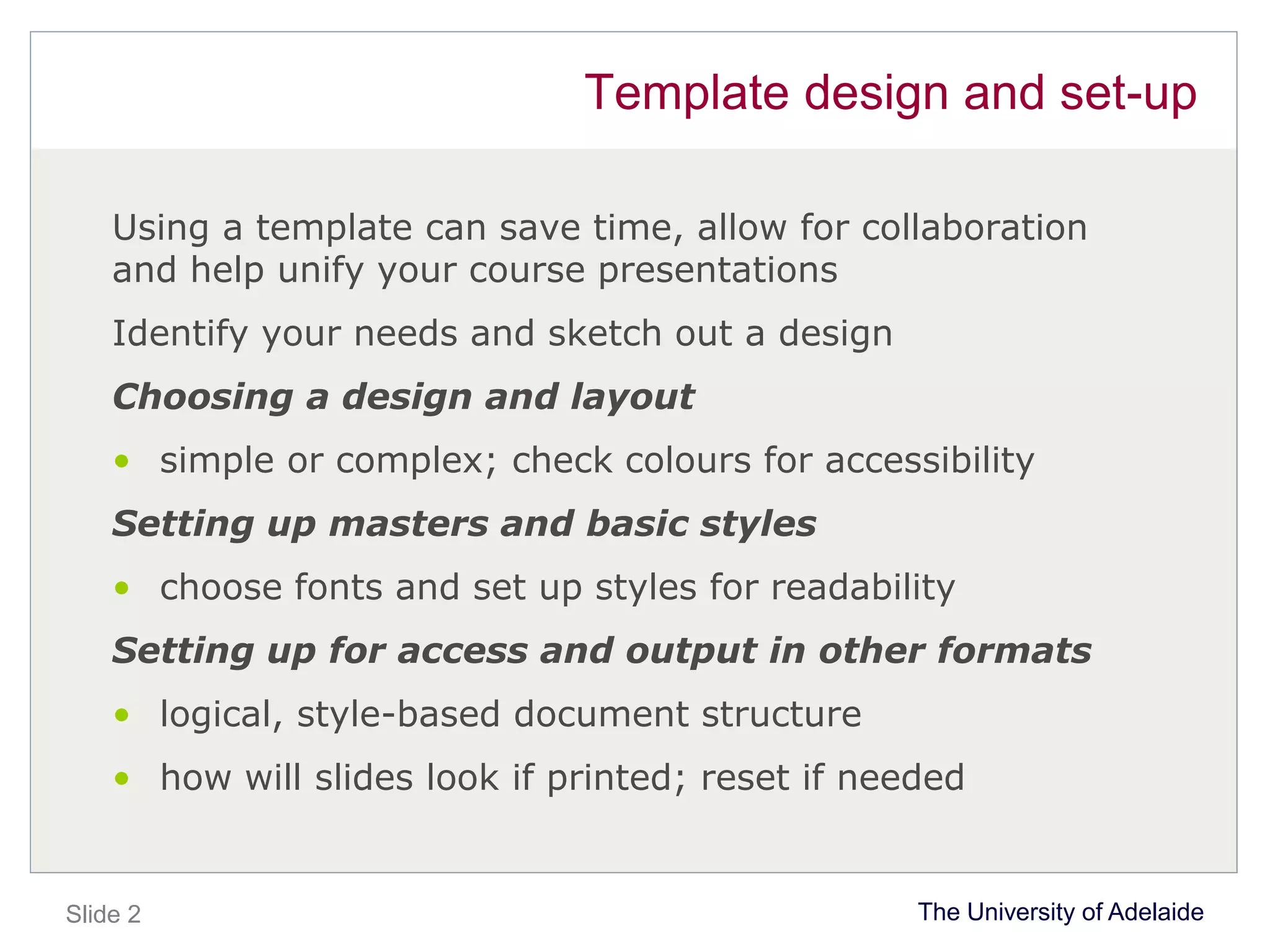 Preparing good looking documents | PPTX