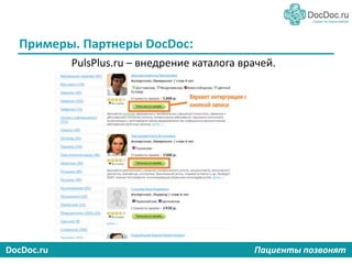 Партнерская программа DocDoc.ru