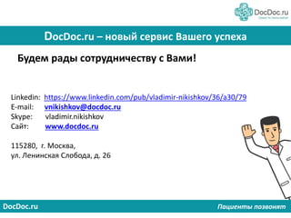 Партнерская программа DocDoc.ru