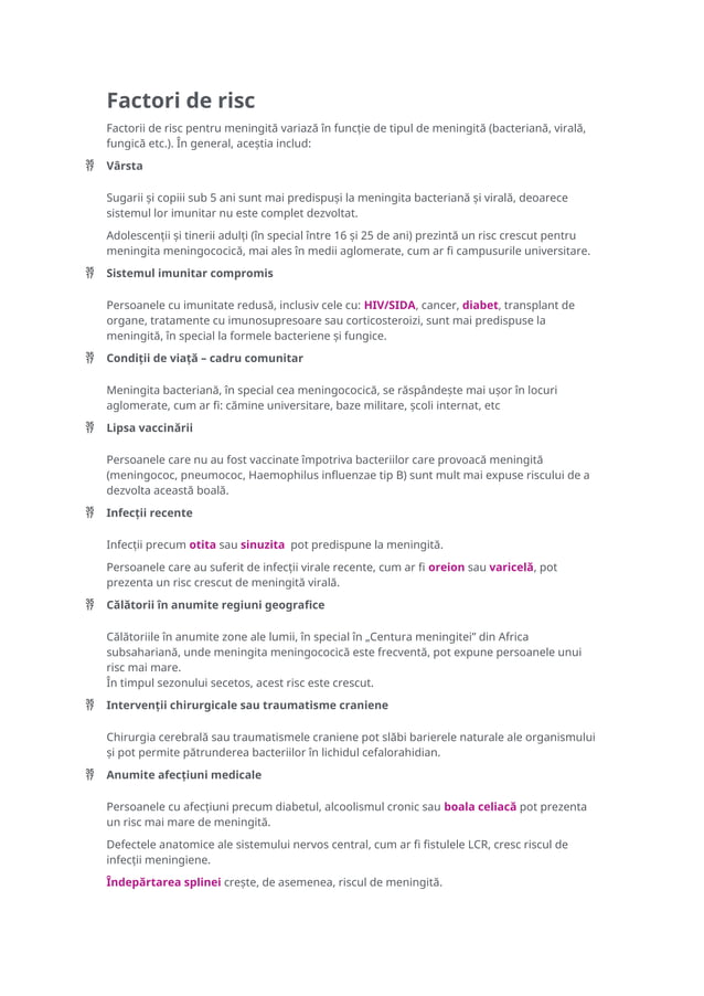 factori de risc in medicina bacteriana df | PDF