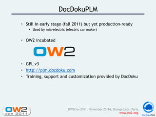 Open Source PLM, OW2con11, Nov 24-25, Paris | PDF