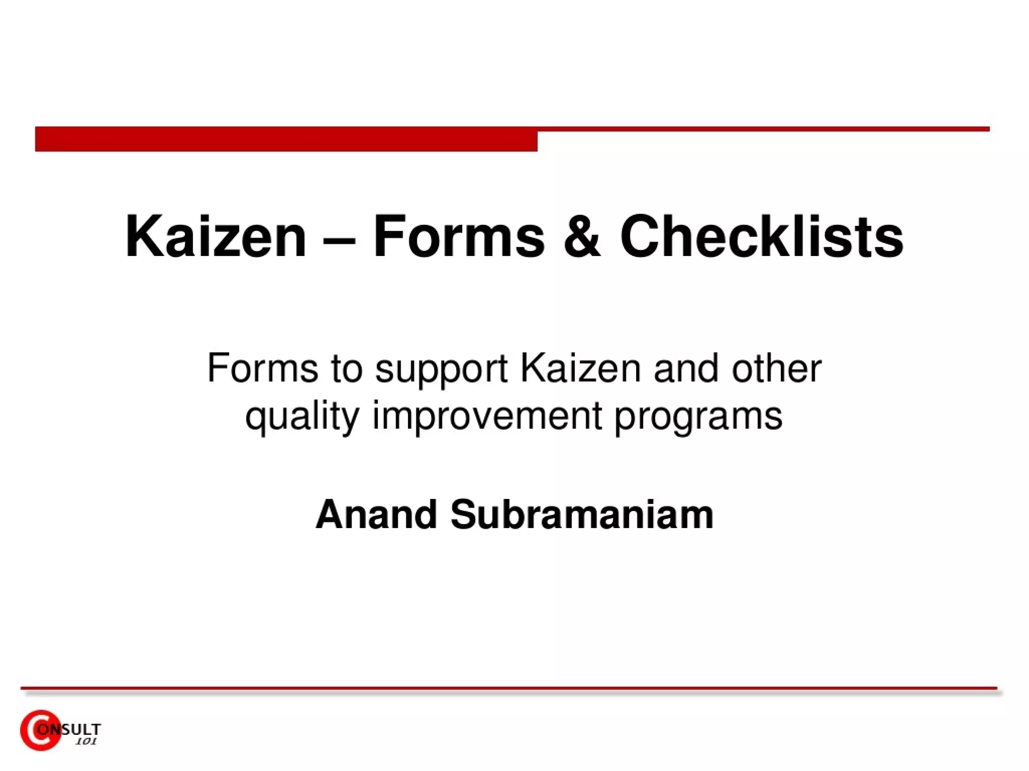 Docdownloader.com kaizen forms-amp-checklists | PPT | Free Download