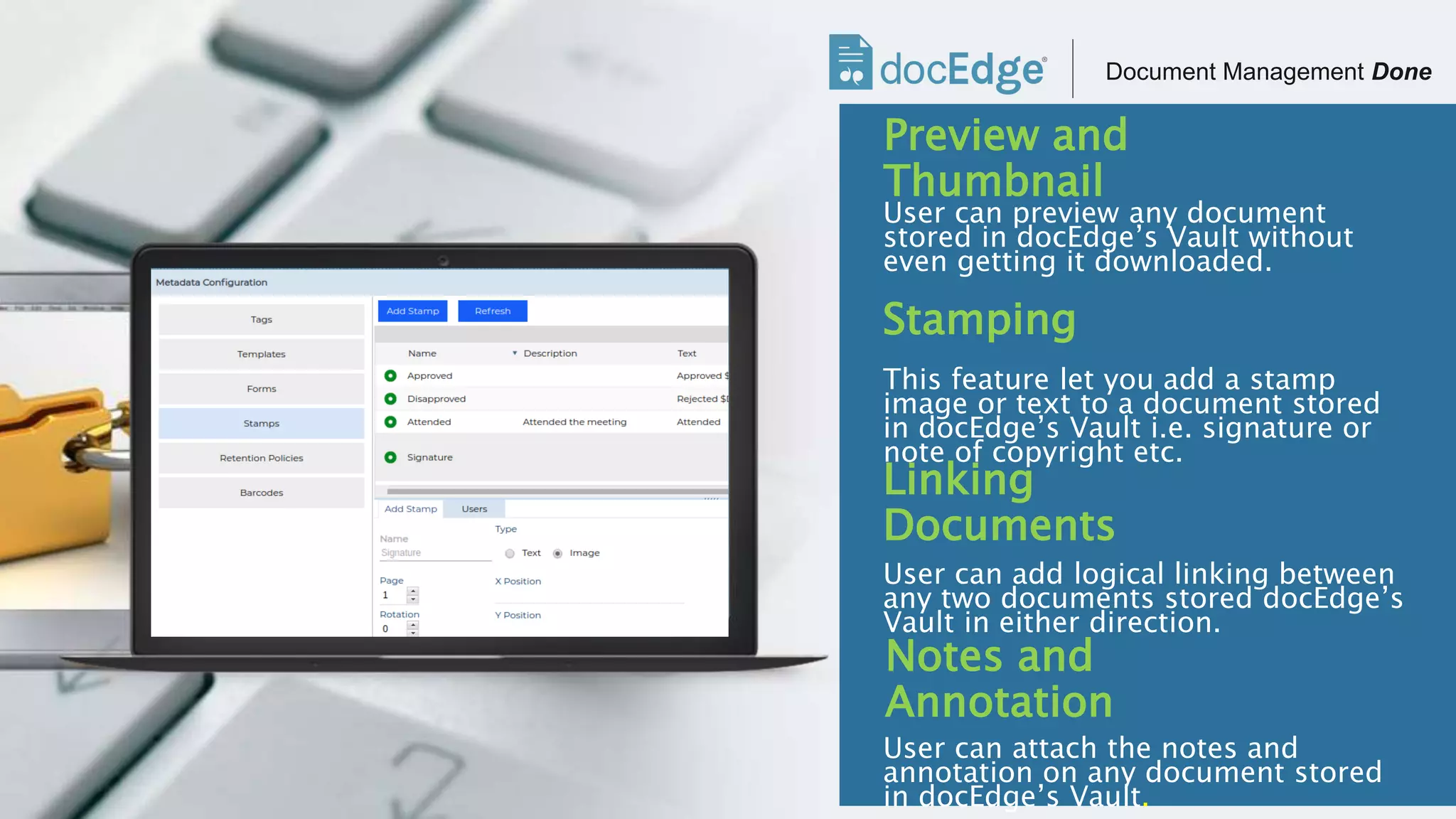 docEdge - Enterprise Document Management Platform | PPTX