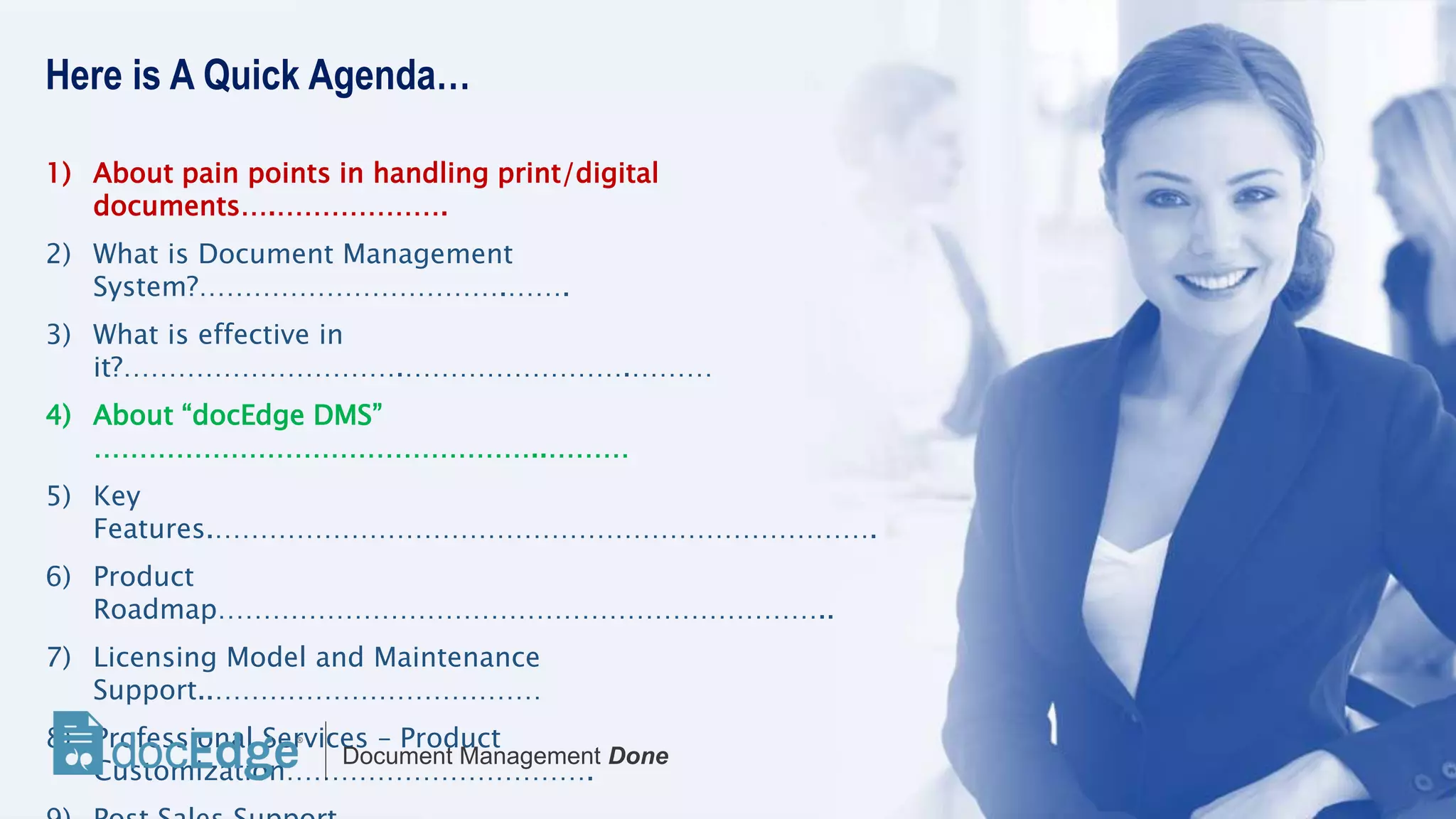 docEdge - Enterprise Document Management Platform | PPTX