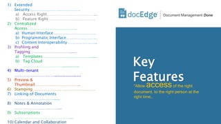 docEdge - Enterprise Document Management Platform | PPT