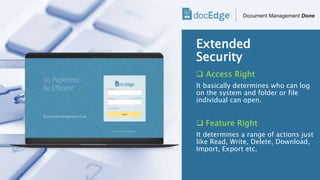 docEdge - Enterprise Document Management Platform | PPTX