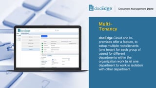 docEdge - Enterprise Document Management Platform | PPT