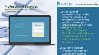 docEdge - Enterprise Document Management Platform | PPT