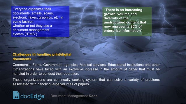 docEdge - Enterprise Document Management Platform | PPTX