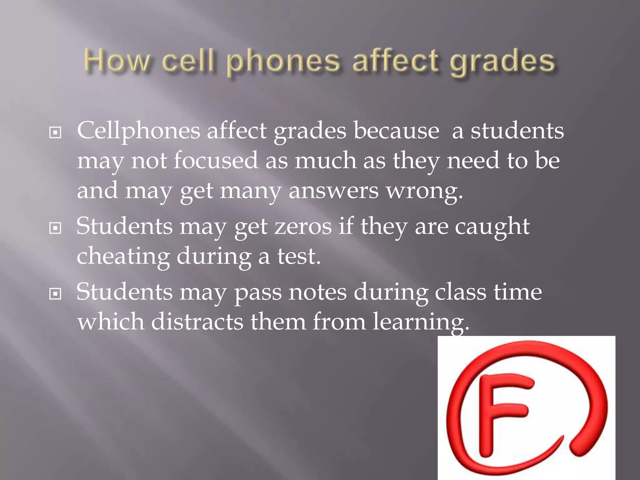 Do cell phones distract students from their education | PPTX