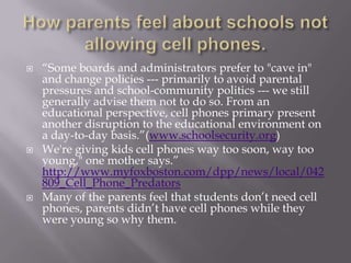 Do cell phones distract students from their education | PPT