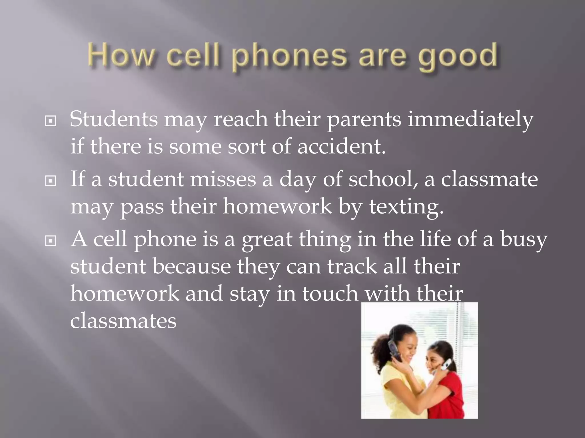 Do cell phones distract students from their education | PPTX
