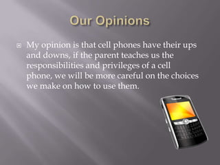 Do cell phones distract students from their education | PPTX