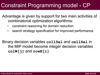 DocEng2010 Bilauca Healy - A New Model for Automated Table Layout | PPT