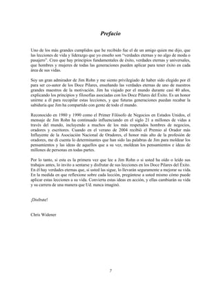 Doce pilares de jim rohn | PDF