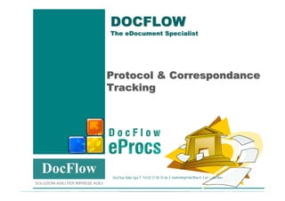 DOCFLOW EPROCS: correspondence tracking | PDF