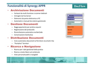 DOCFLOW SYNERGY APPR: gestione dei documenti e del processo di ...