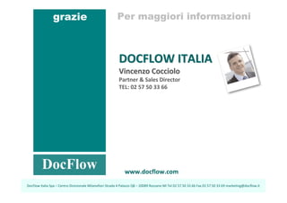 DOCFLOW SYNERGY APPR: gestione dei documenti e del processo di approvvigionamento | PDF