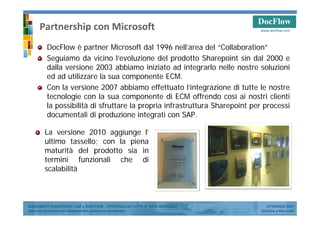 DOCFLOW SYNERGY: integrazione dati documenti e processi amministrativi | PDF