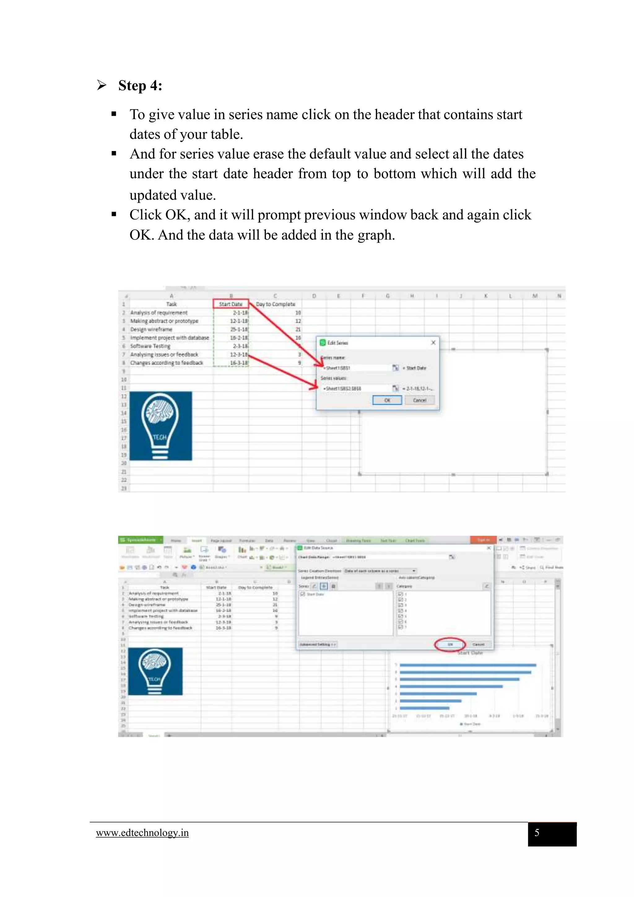 How to make Gantt chart in Excel | PDF
