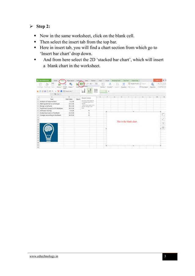 How to make Gantt chart in Excel | PDF