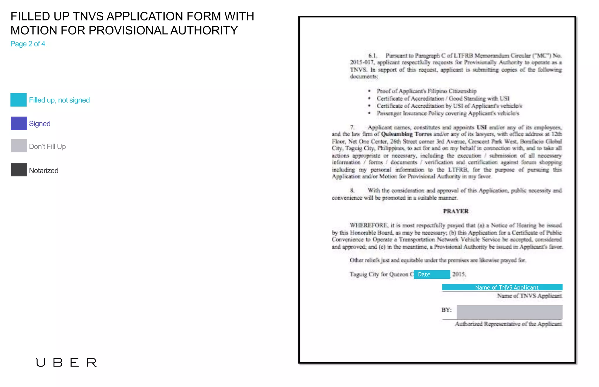 TNVS Document Guidelines | PPTX