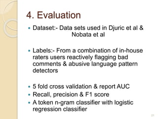 Do characters abuse more than words? | PPT