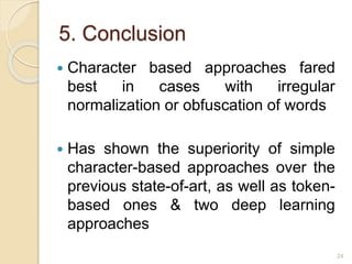 Do characters abuse more than words? | PPT