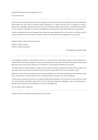 Doc ilo 2014 chemicals at work | PDF