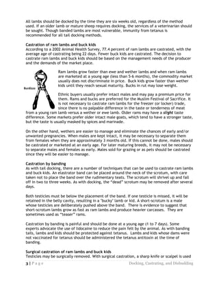 Docking, castrating, and disbudding | PDF