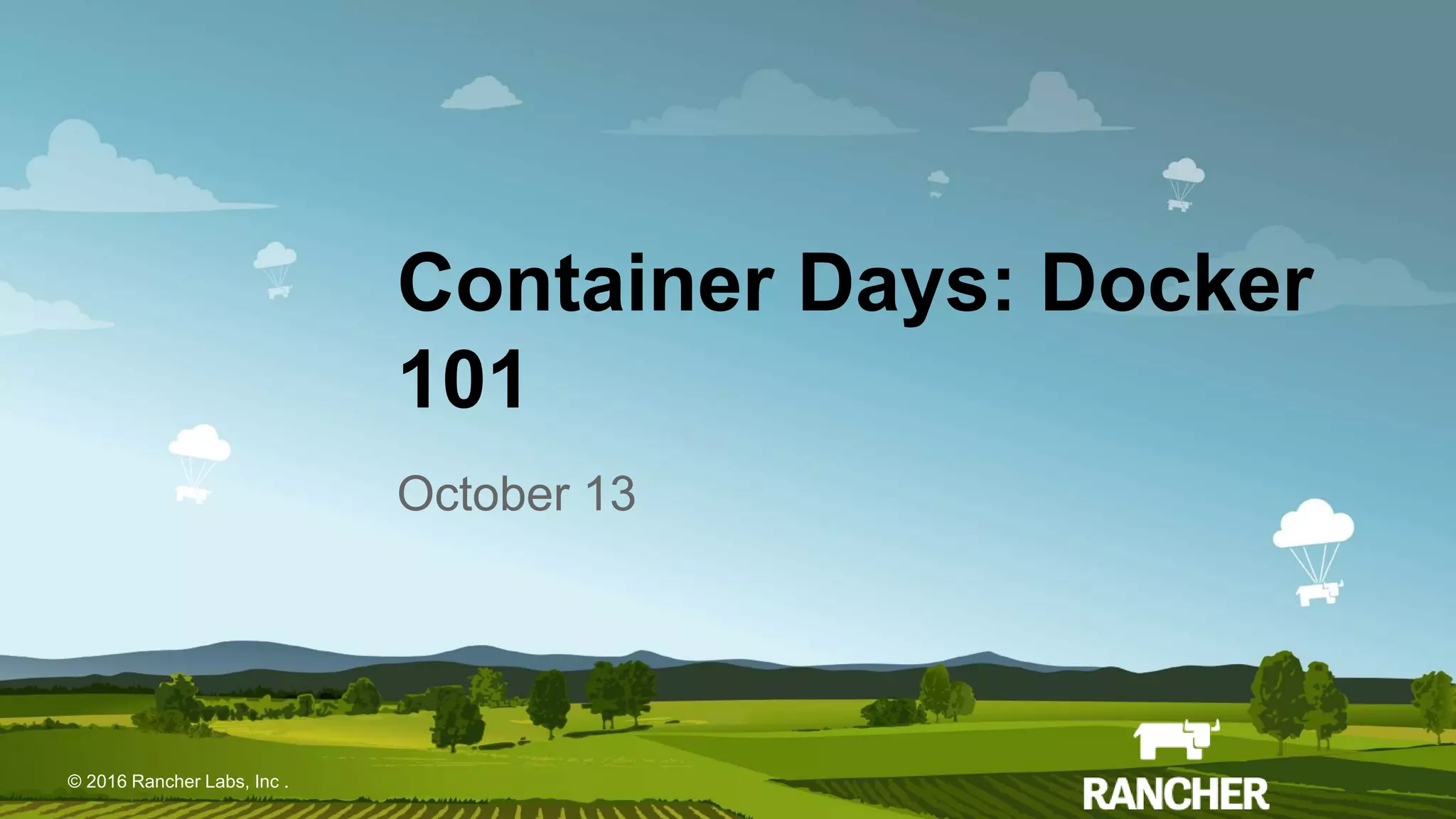 Austin - Container Days - Docker 101 | PPT